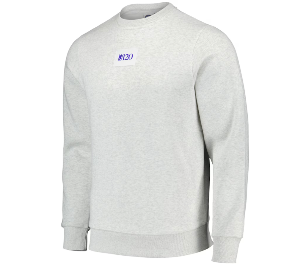 เสื้อสเวตเชิ้ตเชลซีที่ระลึก 120 ปี 120 Year Anniversary CFC LDN สีเทา ...
