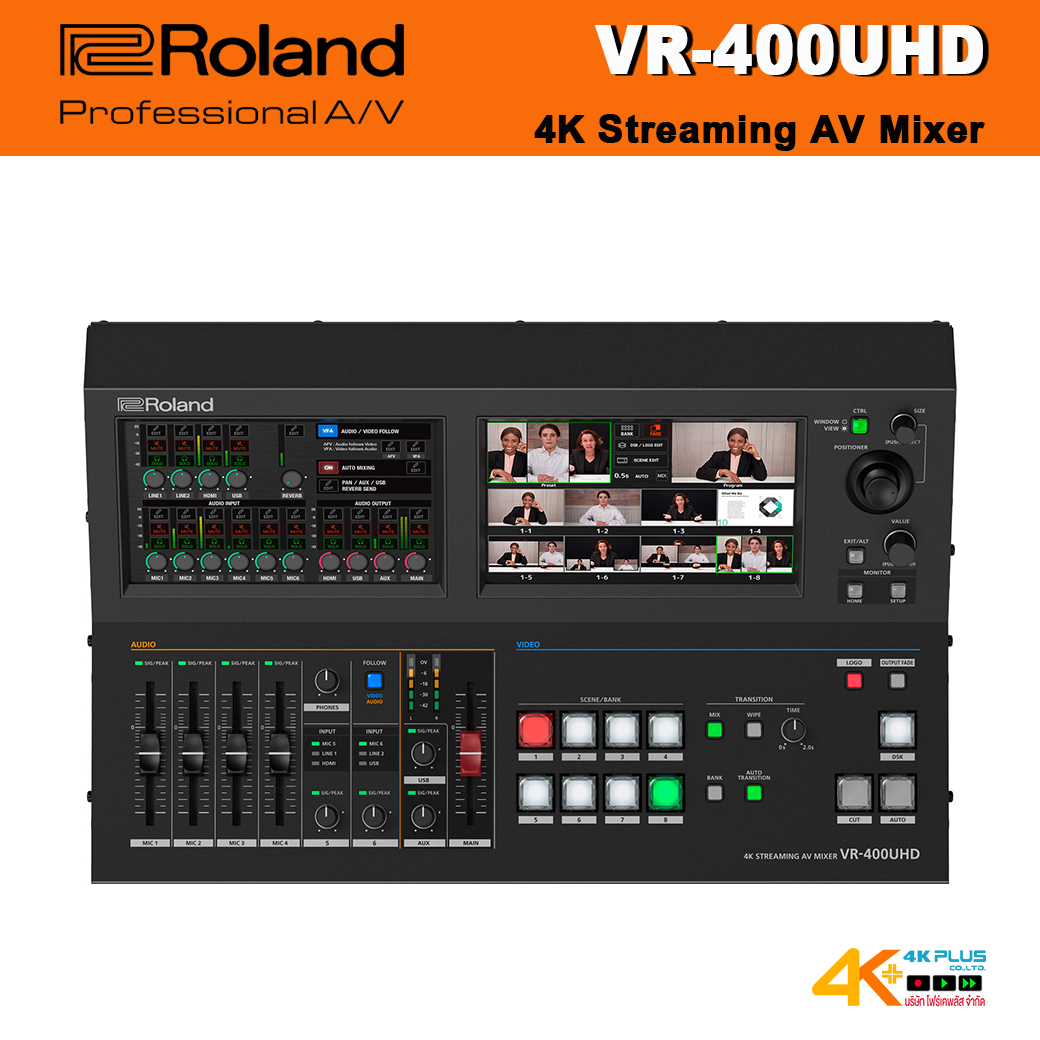 Roland VR-400UHD 4K Streaming AV Mixer - 4K PLUS CO.,LTD. : Inspired by ...