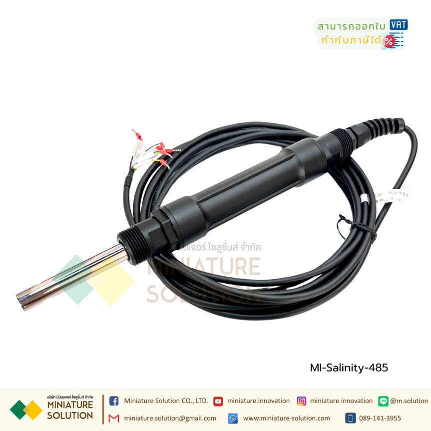 เซ็นเซอร์วัดค่าความเค็มในน้ำ Salinity Sensor electrode probe RS-485 ...
