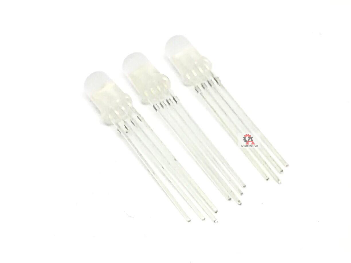 RGB LED 5mm จำนวน 3 ดวง (หลอดขุ่น) - ขาย arduino เซนเซอร์ และโมดูลต่างๆ ...
