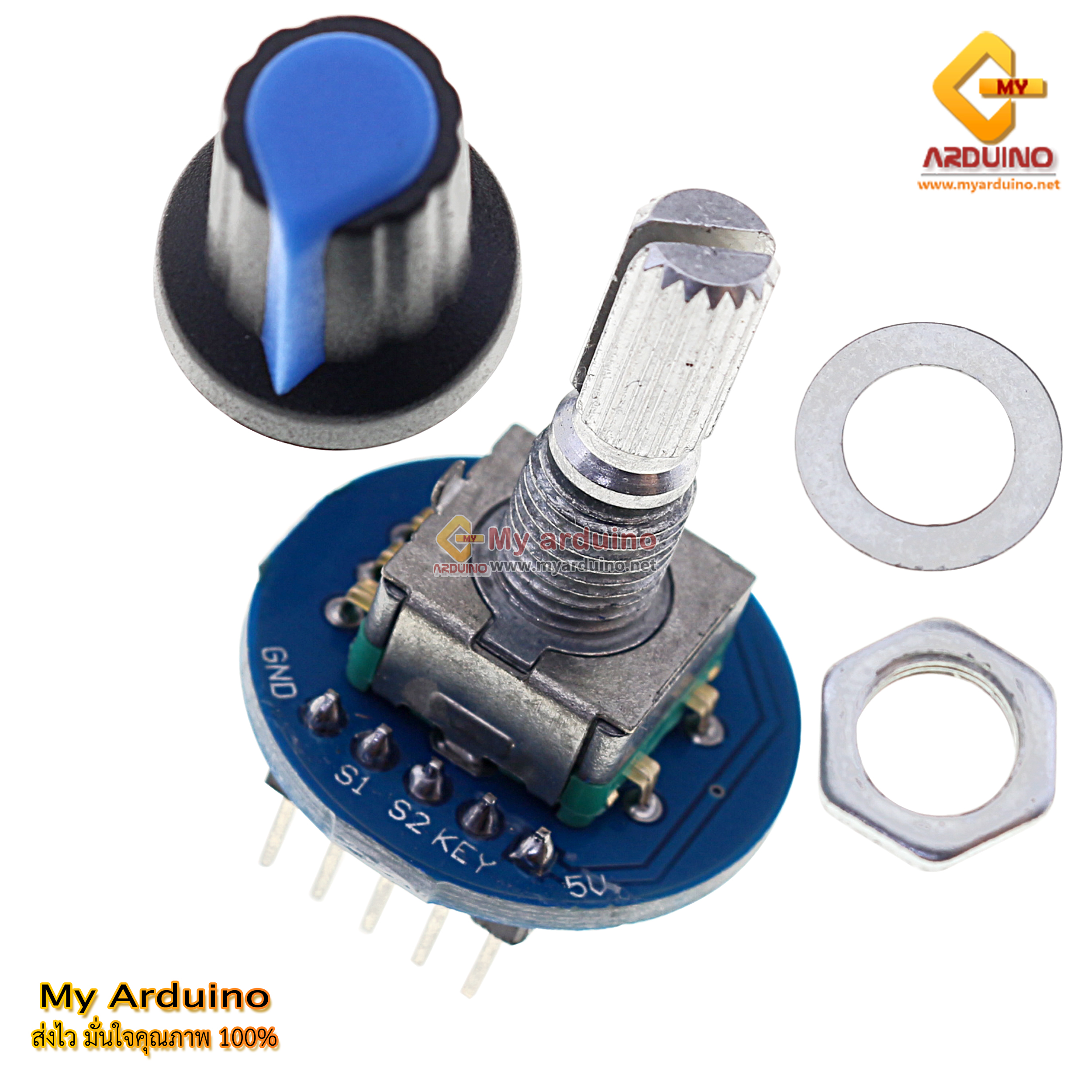 โมดูล Digital rotary encoder module หมุนได้ต่อเนื่อง 360 องศา - ขาย Arduino อุปกรณ์ Arduino ...