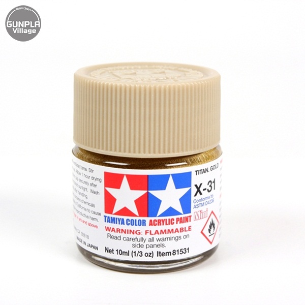 Tamiya 81531 Acrylic Mini X-31 Titan Gold Tamiya 49376487 - Gunpla ...