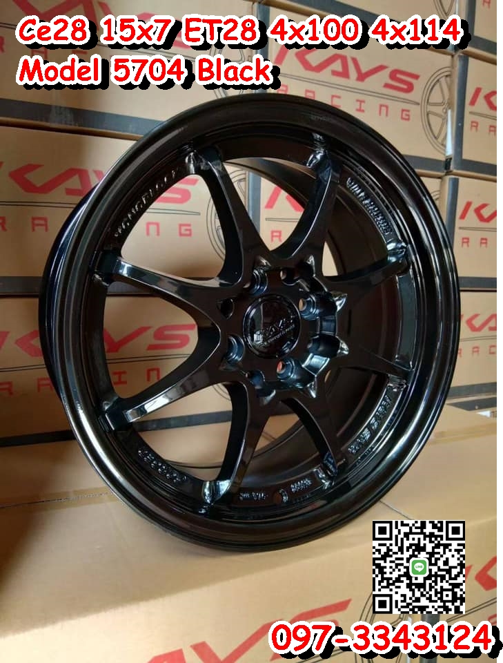 Ce28ขอบ15สีดำ 15 กว้าง7 ออฟ28 4รู100และ 4รู114 - เอ็ม.แอล.ออโต้แม็กซ์ ...