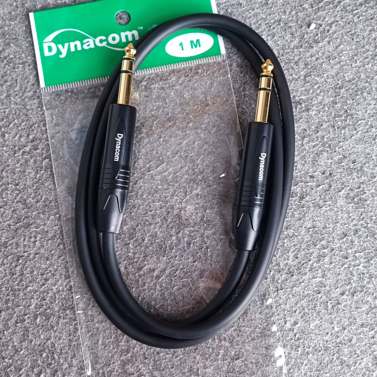 1เมตร DYNACOM J021 สาย PHONE สเตอริโอ TRS หัวท้าย P.MIC ST 6.35mm. สาย ...