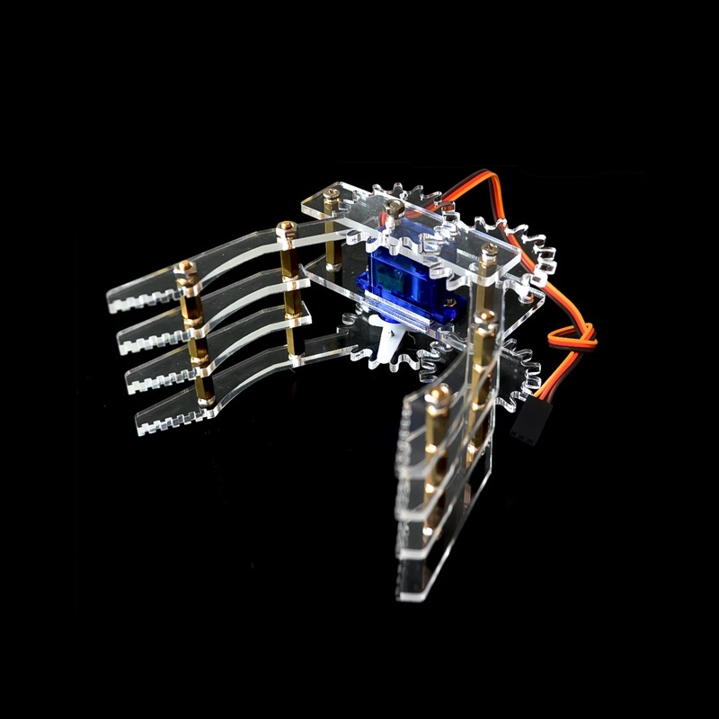 Acrylic Robot Gripper (Symmetrical Grabber) - สินค้าไม่รวม Motor ...